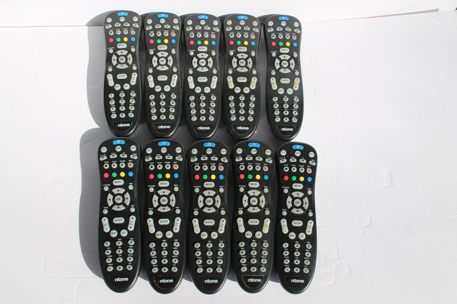Lot of 10 Entone RC45P-T2 Universal Remote Control used | eBay