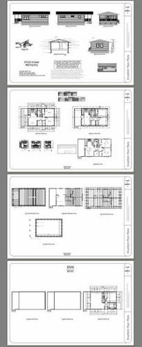 30x20 House -- 2 Bedroom 1 Bath -- 600 sq ft -- PDF Floor Plan -- Model 2 | eBay