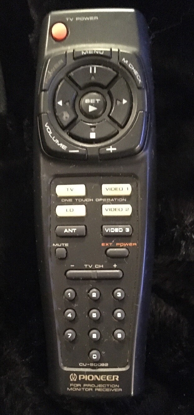 PIONEER Tv REMOTE CU-SD092 PR098 PRO118 PRO118/KCX1C SDP5185K SDP6085 ...