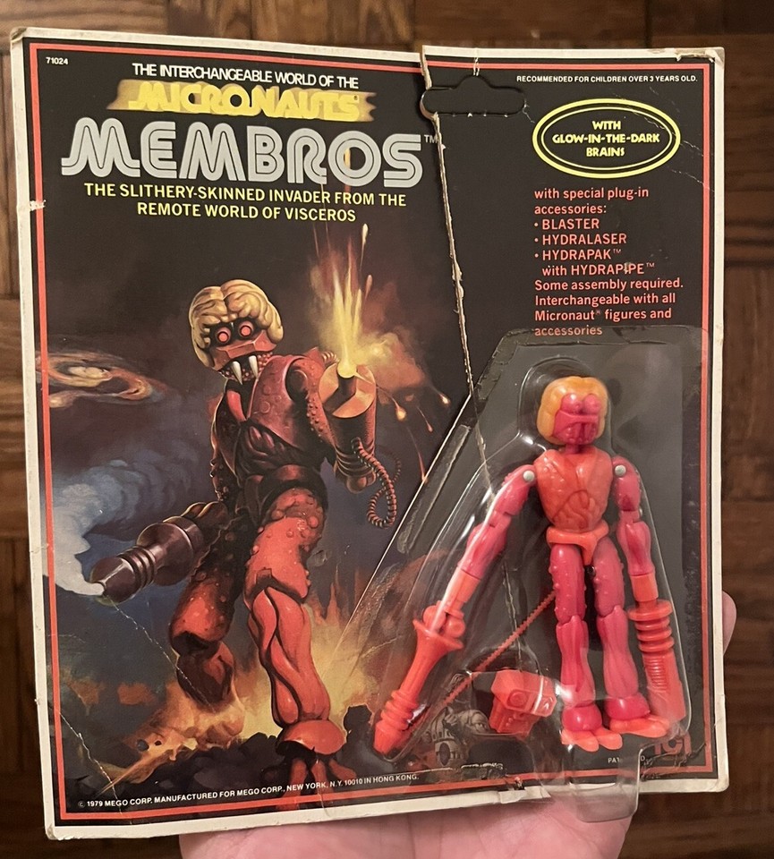 Vintage Mego Micronauts 1979 Membros Mint On Card MOC Orange Brain ...