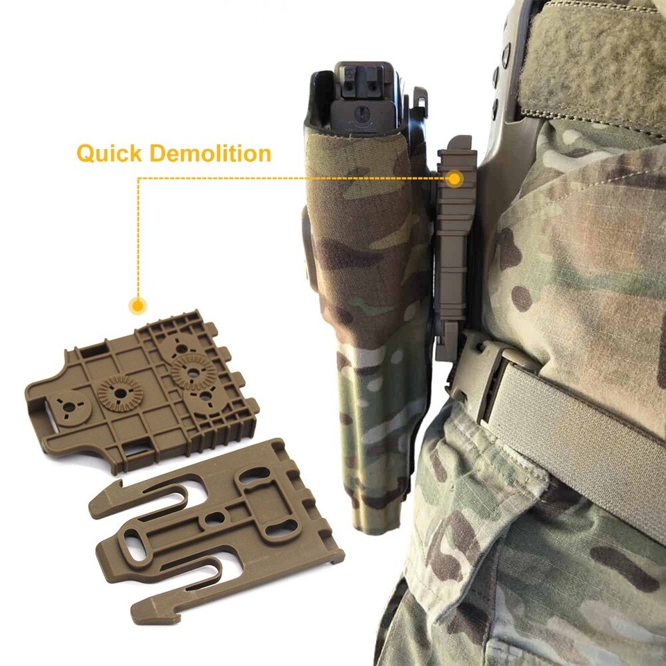 Leg Strap Quick Lock System for G17 M9 w QLS 19 22 Holster Gear | eBay