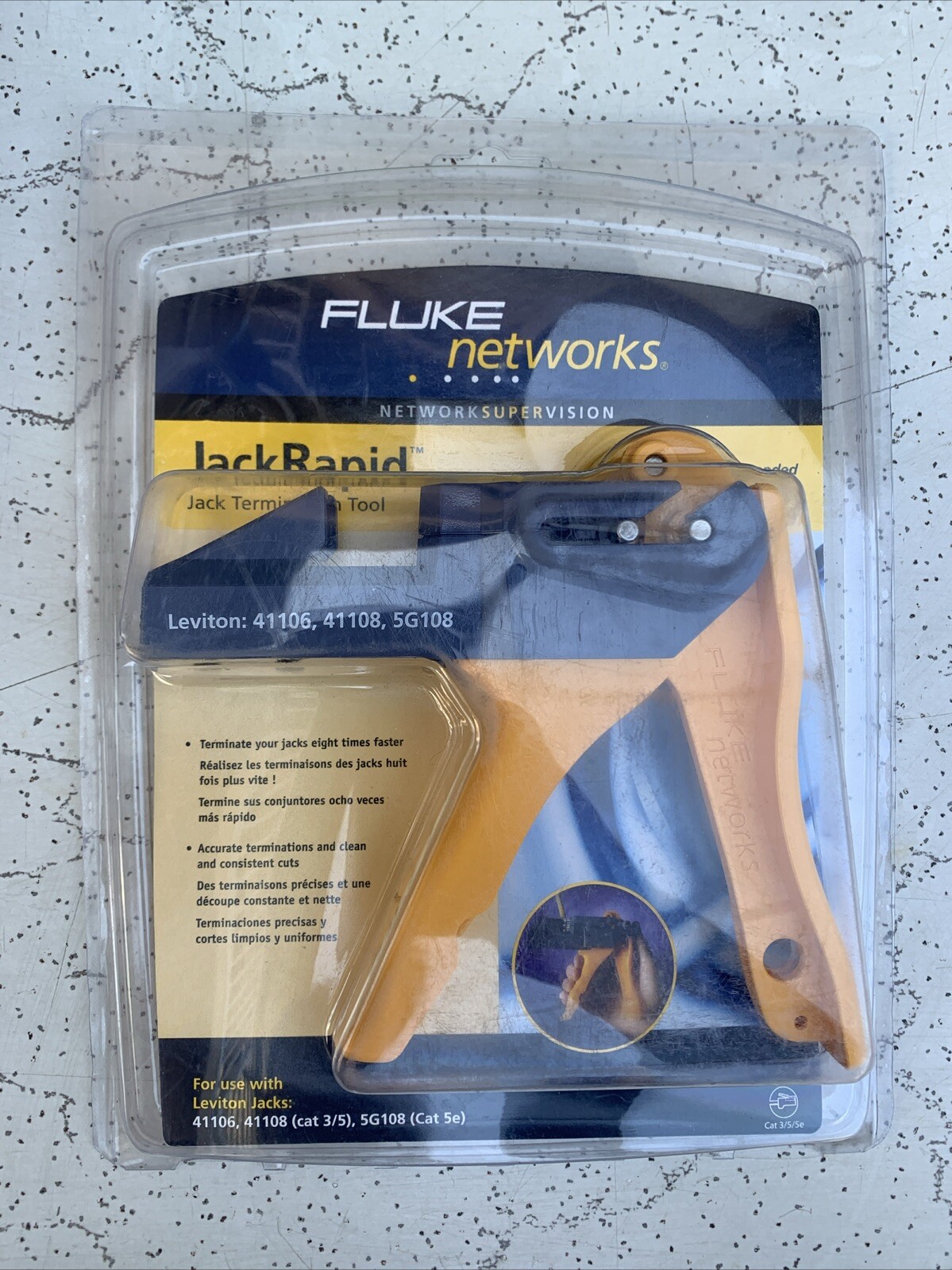 Fluke Networks JR-LEV-1 JackRapid Punchdown Tool for Leviton 41106 ...