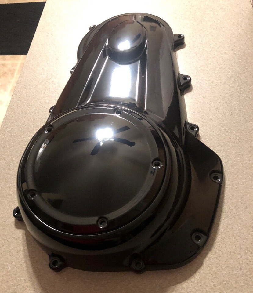 Harley primary cover Milwaukee Eight M8 GLOSS BLACK 2017-2023 TOURING ...