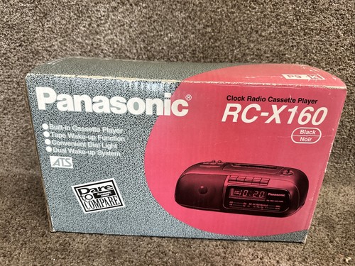 Panasonic RC-X160 Clock Radio AM/FM Cassette Digital VINTAGE New | eBay