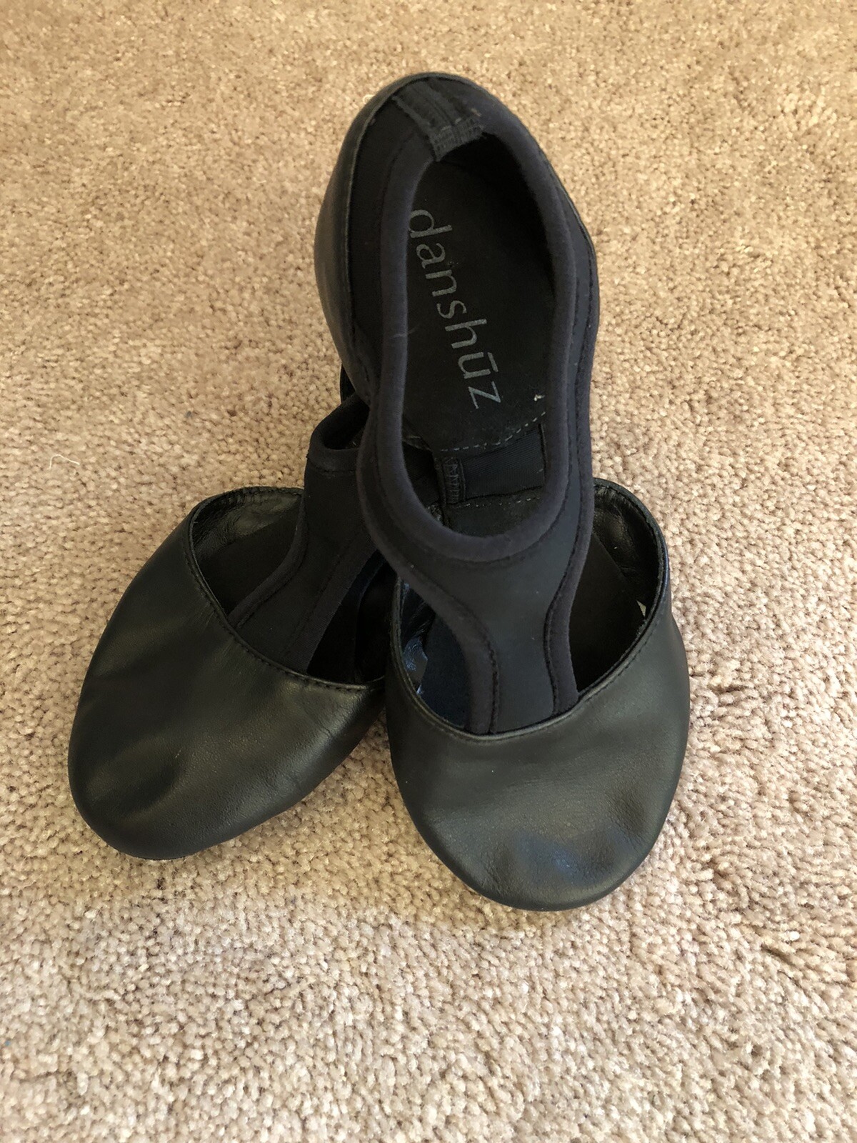 Danshuz 6515 Black Ultimate Grecian Pedini Heeled Jazz Shoes Adult Size ...