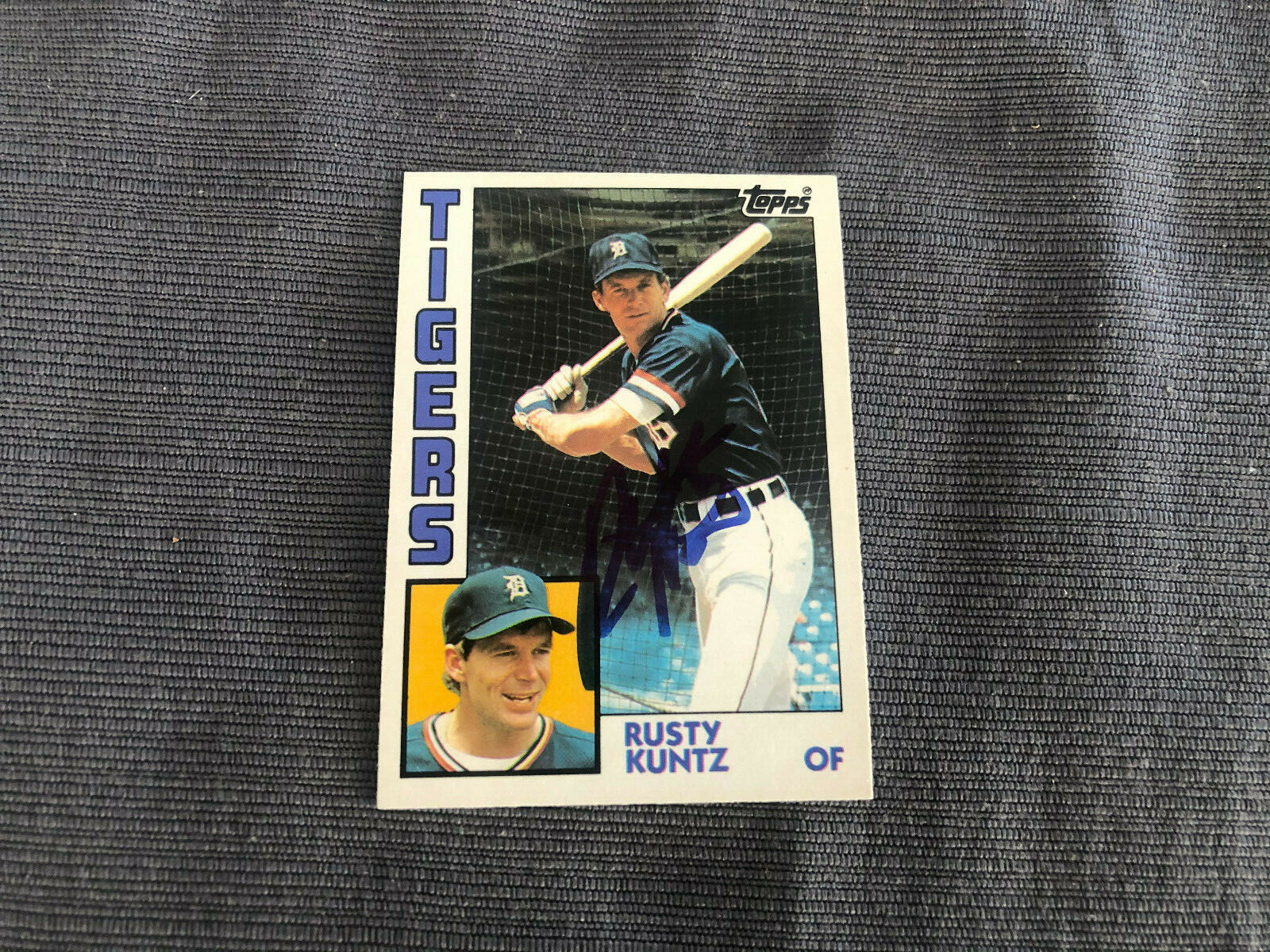 1984 TOPPS TRADED RUSTY KUNTZ AUTOGRAPH CARD DETROIT TIGERS | eBay