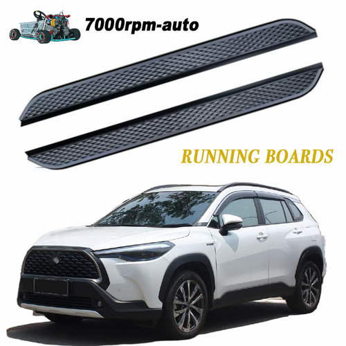 2PCS Running Boards Fits For Corolla Cross 2020-2024 Side Step Nerf Bar ...