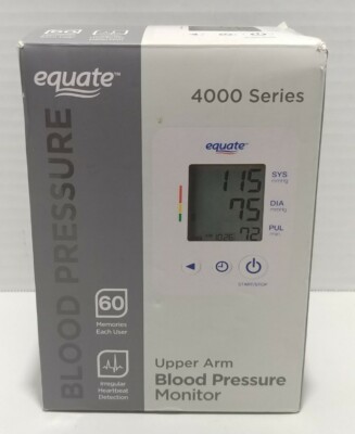 Blood Pressure Monitor Equate 4000 Series Irregular Heart Beat ...