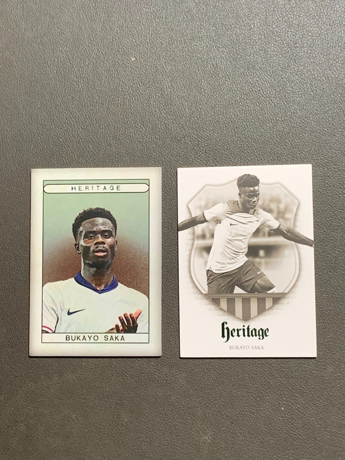 Bukayo Saka 2023 Futera Unique World Football #054 Heritage Gold /35 ...