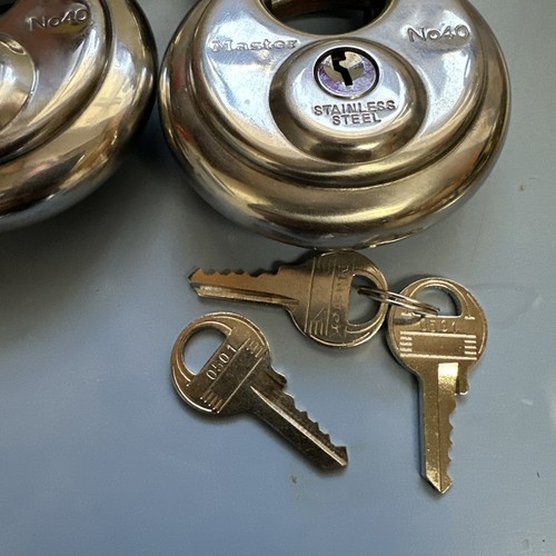 Master Lock Disc Padlock - Keyed-Alike No. 40 | eBay