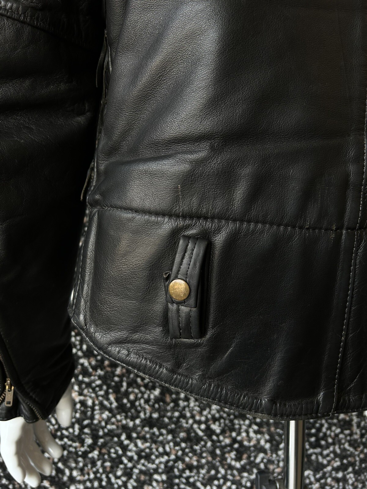 Rare Vintage 60s BATES Horse Hide LEATHER MOTORCYCLE JACKET CHP ...