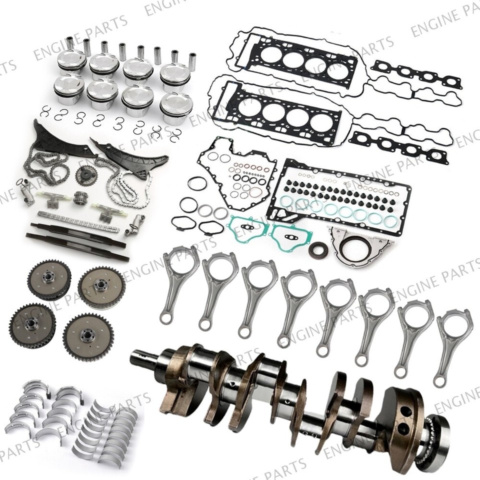 N63 4.4TT Engine Pistons Gasket Rebuild Kit w/ Crankshaft Rod Timing ...