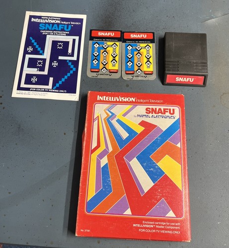 Snafu (Intellivision, 1981) with Box, Instruction Booklet & Overlays | eBay