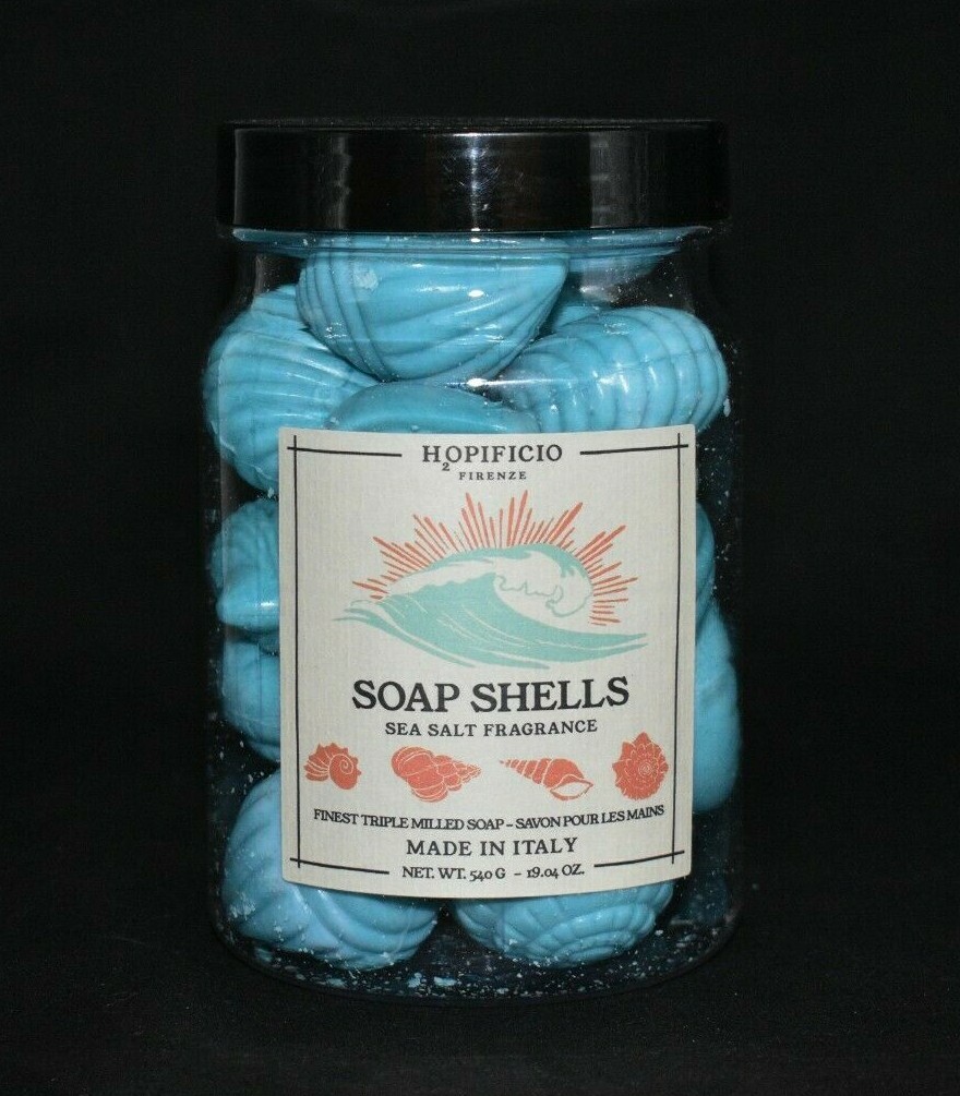 HOPIFICIO Firenze Finest Triple Milled Soap Teal Sea Shells Sea Salt ...