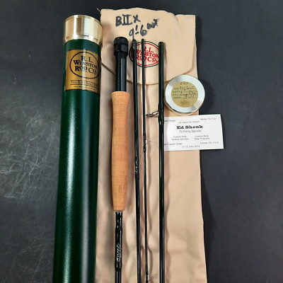 Winston Boron Fly Rod BIIX 9' 6" 4 pc 6 wt with Ed Shenk's name on Rod ...