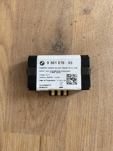 BMW G11 G12 TELEMATIC CONTROL UNIT BATTERY 8V 450mAH 9361678 for sale ...
