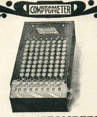 1903 COMPTOMETER Math Calculator Adding Machine Arithmetic Antique ...