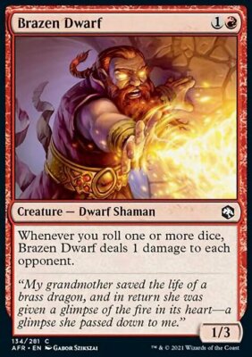 MTG Brazen Dwarf (134/424) Adventures in the Forgotten Realms NM | eBay