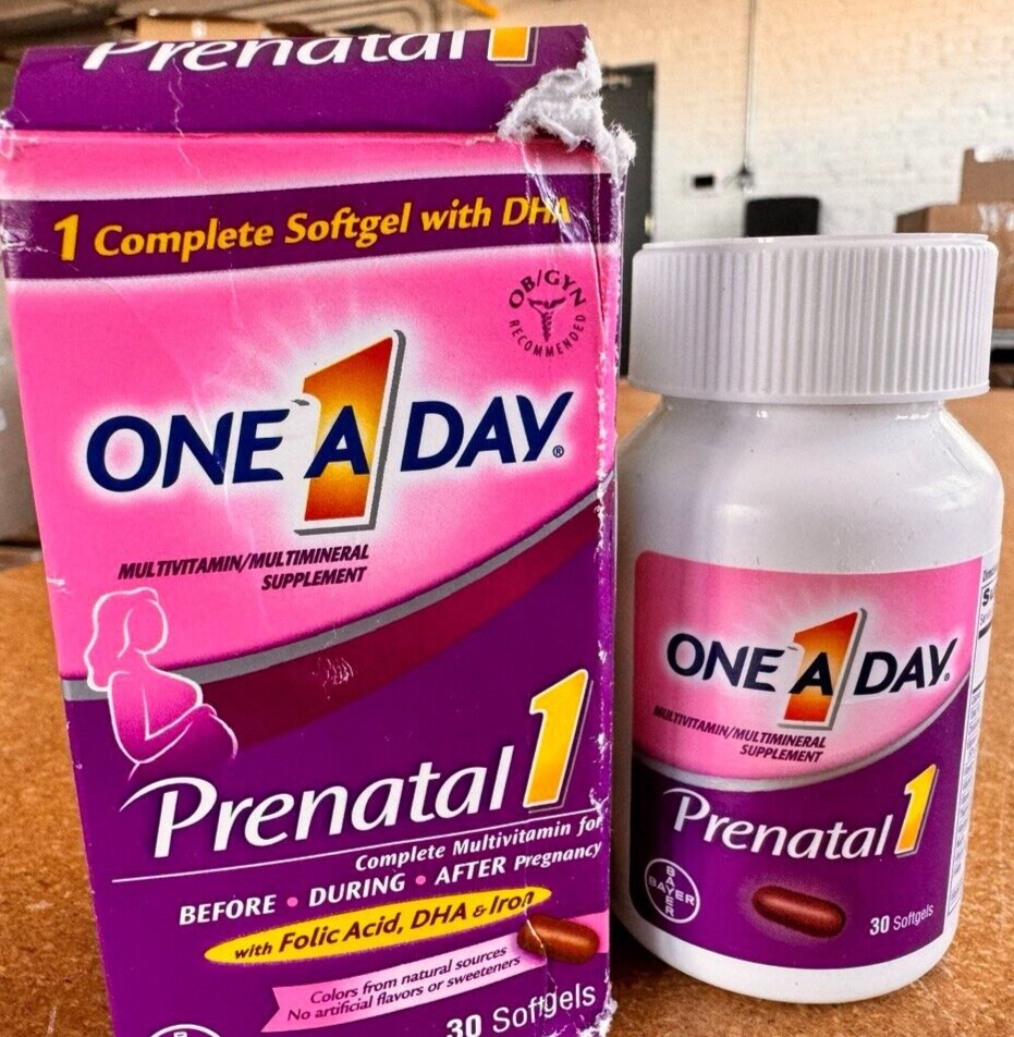 One A Day Prenatal 1 Complete Multivitamin 30ct. EXP 04/2025 | eBay