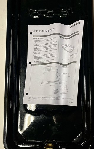 Steamist GENPAN Steam Generator Drain Pan, Brass Fitting TSM/SMP/SM New ...