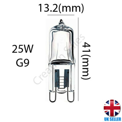 G9 Oven Cooker Appliance Bulb Lamp 25W Halogen Capsule Dimmable 240V ...