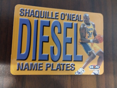 1999-00 Skybox NBA Hoops SHAQUILLE O’NEAL #10 Name Plates DIESEL ...