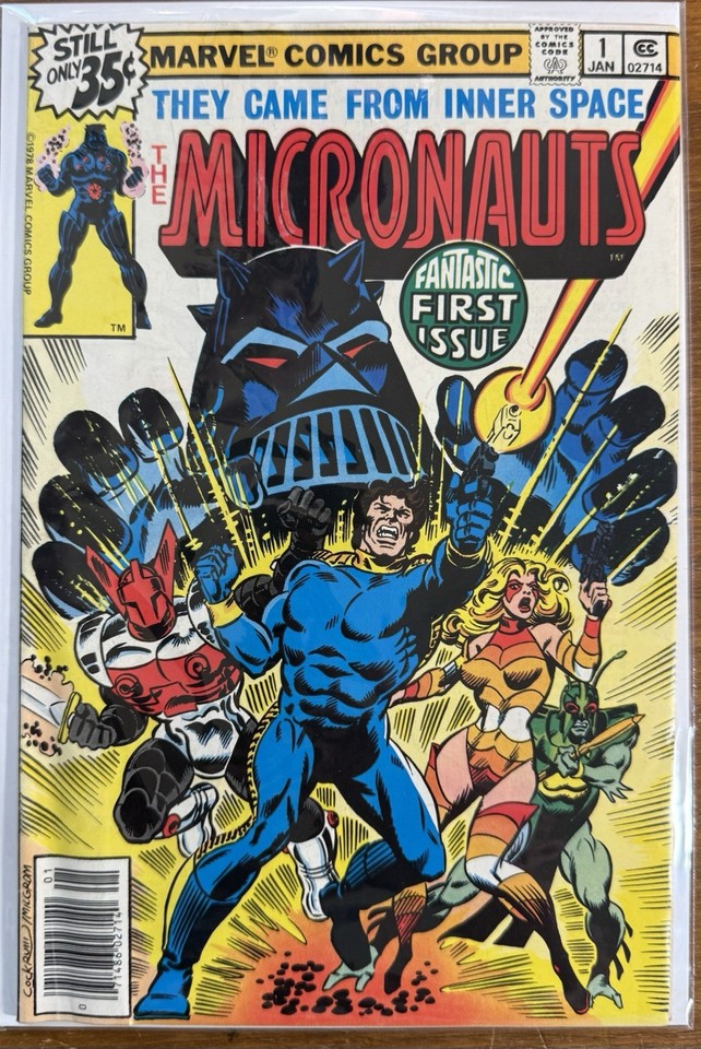 Vintage 1970s Marvel MICRONAUTS #1 Bronze Age KEY Issue Comic Lot 11 ...