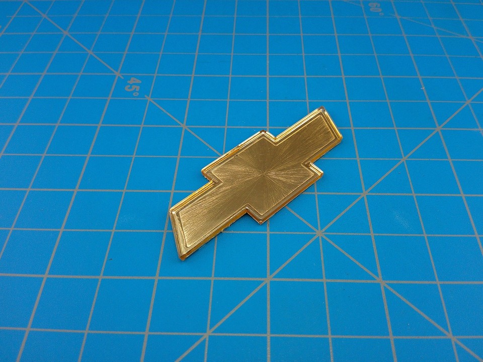 Chevrolet Gold Bowtie Emblem Badge Classic Car Truck Replacement GM OEM ...