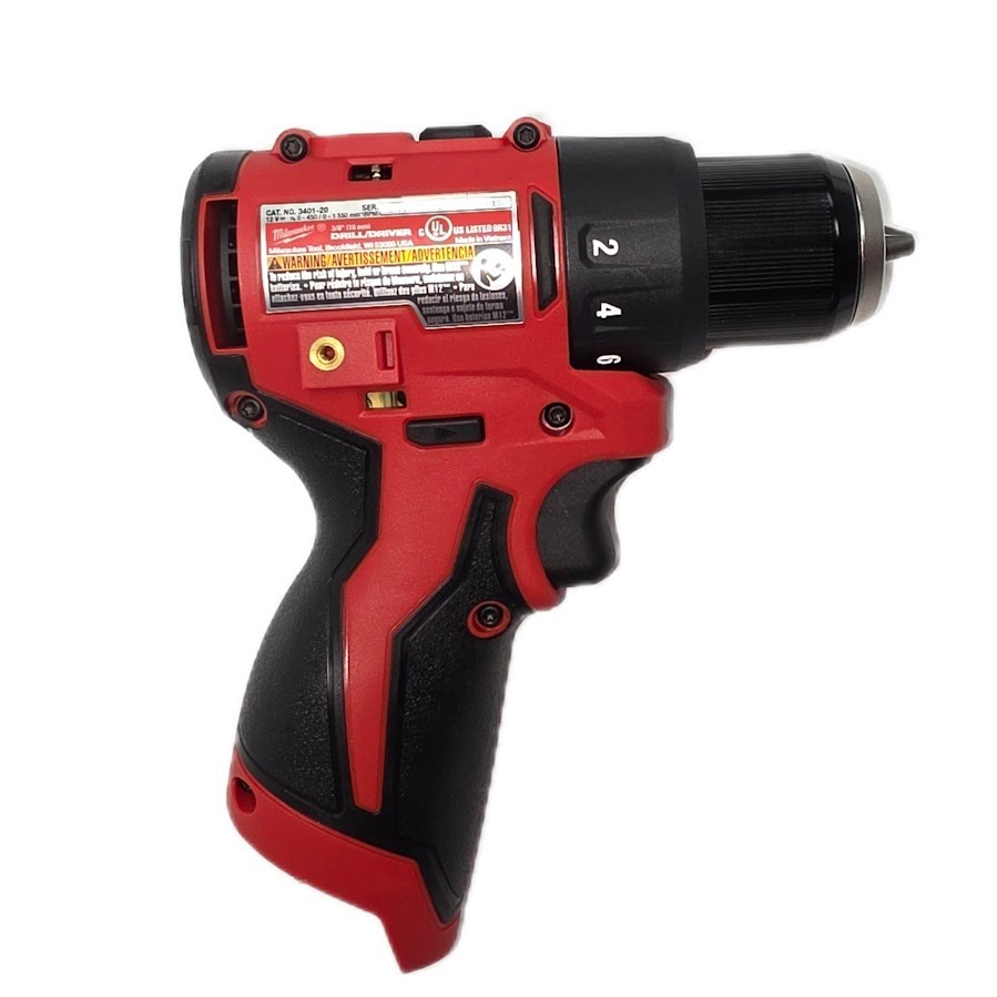 Milwaukee 3401-20 M12 12V 3/8" Subcompact Brushless Drill/Driver – Bare ...