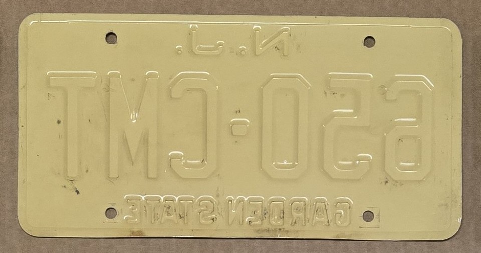 U.S. License Plate New Jersey Lot of 9 Plates 1972-1980 | eBay
