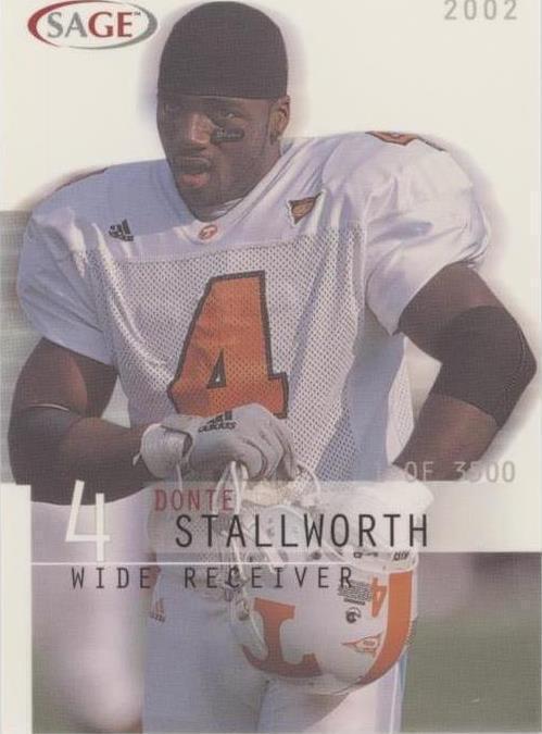 2002 Sage - Donte Stallworth #39 /3500 (RC) for sale online | eBay