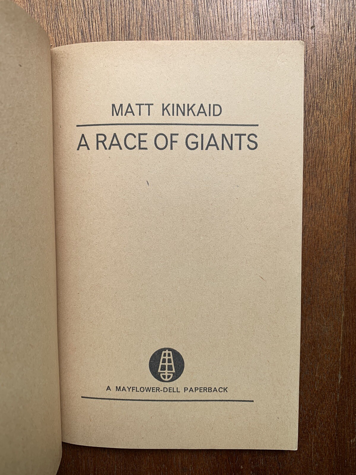 RAGE OF GIANTS Matt Kinkaid 1964 Western Paperback Novel 7192 Mayflower ...