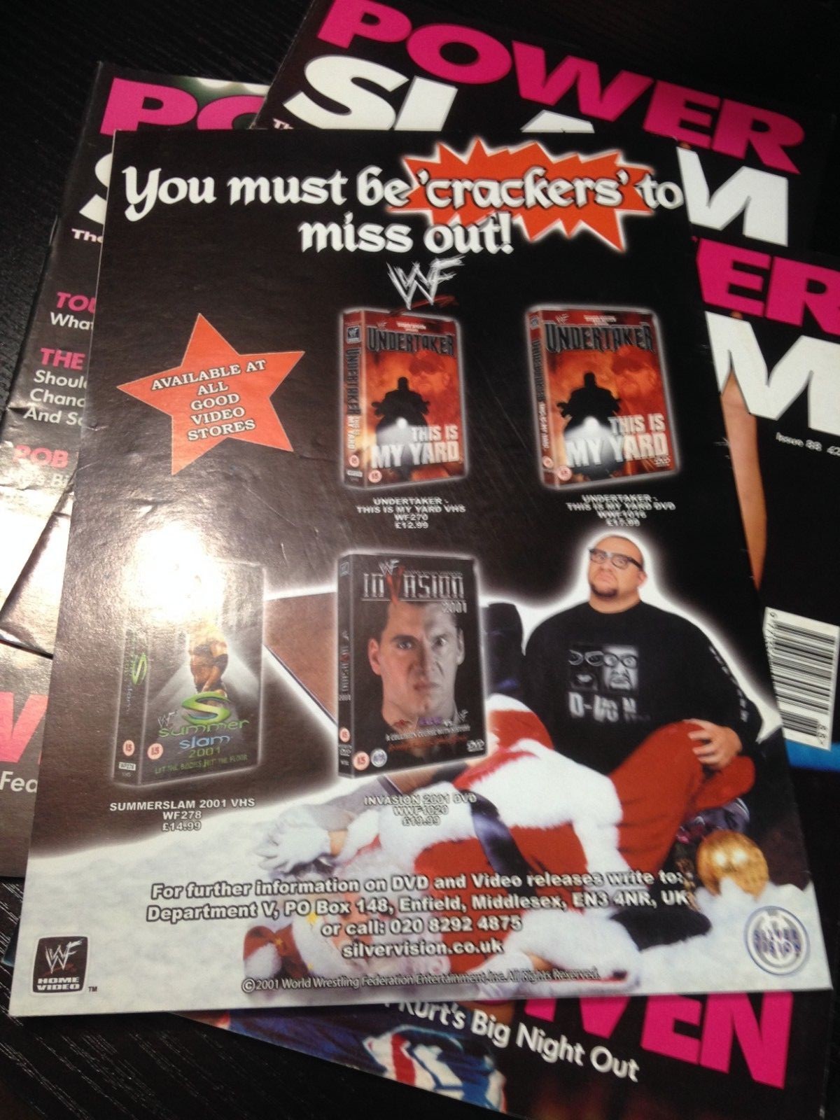WWE Power Slam Magazine # 89 The Rock WWF Wrestling Magazine + Poster ...