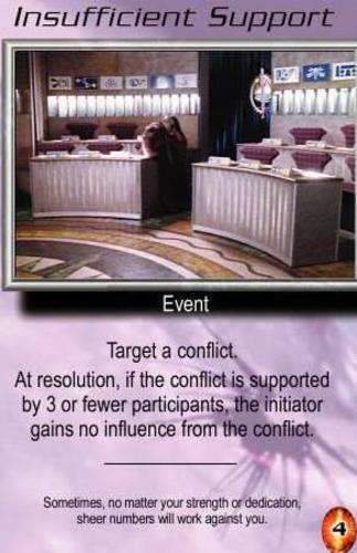 Babylon 5: Insufficient Support [Ungraded] from set Psi Corps B5 ...