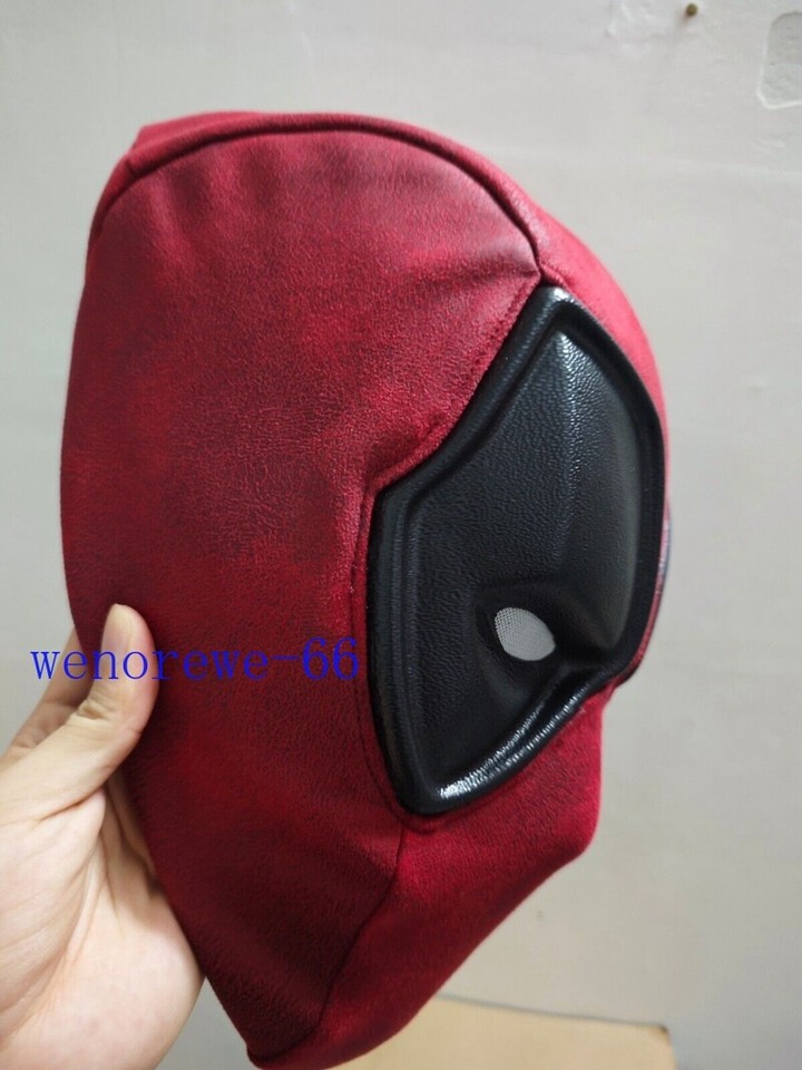 IN US!!! Deadpool 3 Red Men's Mask Wade Wilson Cosplay Prop Mask w ...