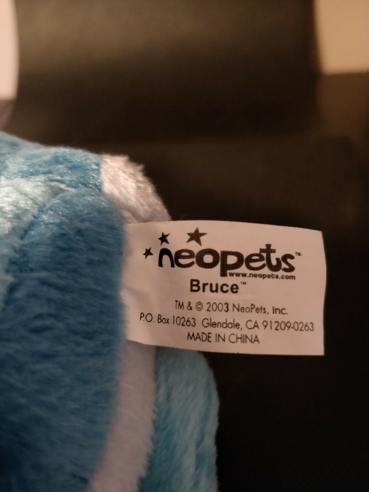 Neopets Electric Blue Bruce Plushie - 2003 - NEW WITH TAGS - MINT ...