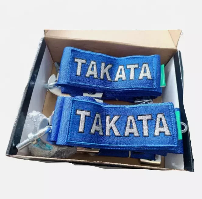 Takata 4 Point Snap-On Camlock Racing Seat Belt Harness Blue Universal ...