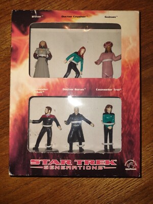 Star Trek Generations Set of 6 Collectible Figurines Set Applause VTG ...