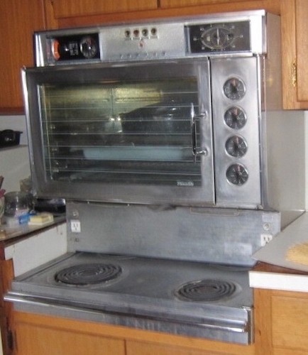 Vintage Retro 1950s Tappan Visualite oven w/ 4 burner pull out stove ...