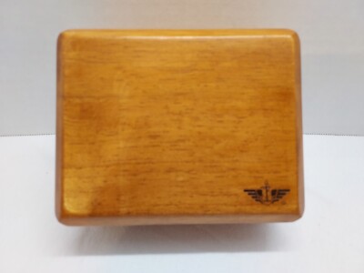 Winged Anchor Trademarked Decorative Hing Wood Box 4.5” X 5.5” 1.5 ...