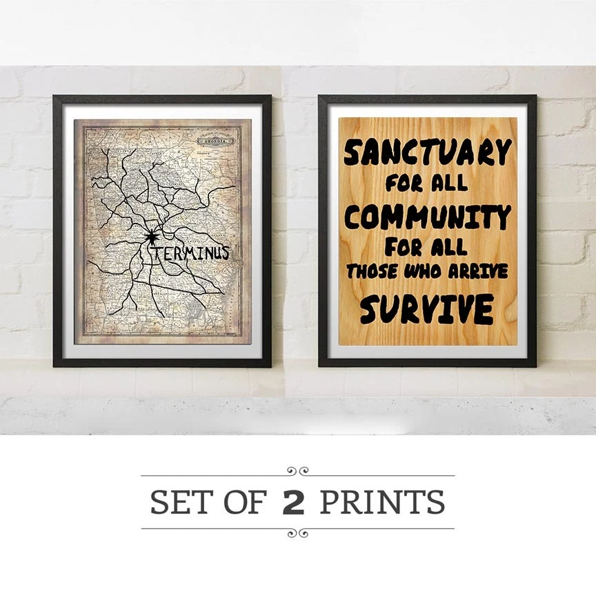 Walking Dead Terminus Sign