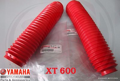 2 soffietti forcella originali rosso Yamaha XT HONDA XL XR 600 SUZUKI ...