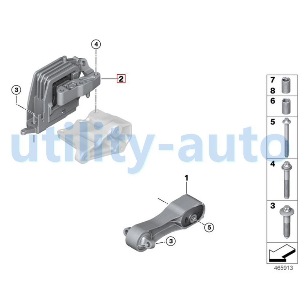 Right Engine Motor Mount For Mini Cooper F54 F60 F55 F57 1.5L 1.2T ...