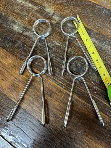 X 4 Olympic 2" Spring Collar Weight Bars Clips Dumbbell Barbell Clamp ...