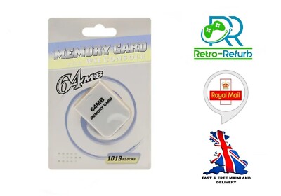 Gamecube Memory Card 64MB 1019 Blocks Wii - Fits Nintendo Wii ...