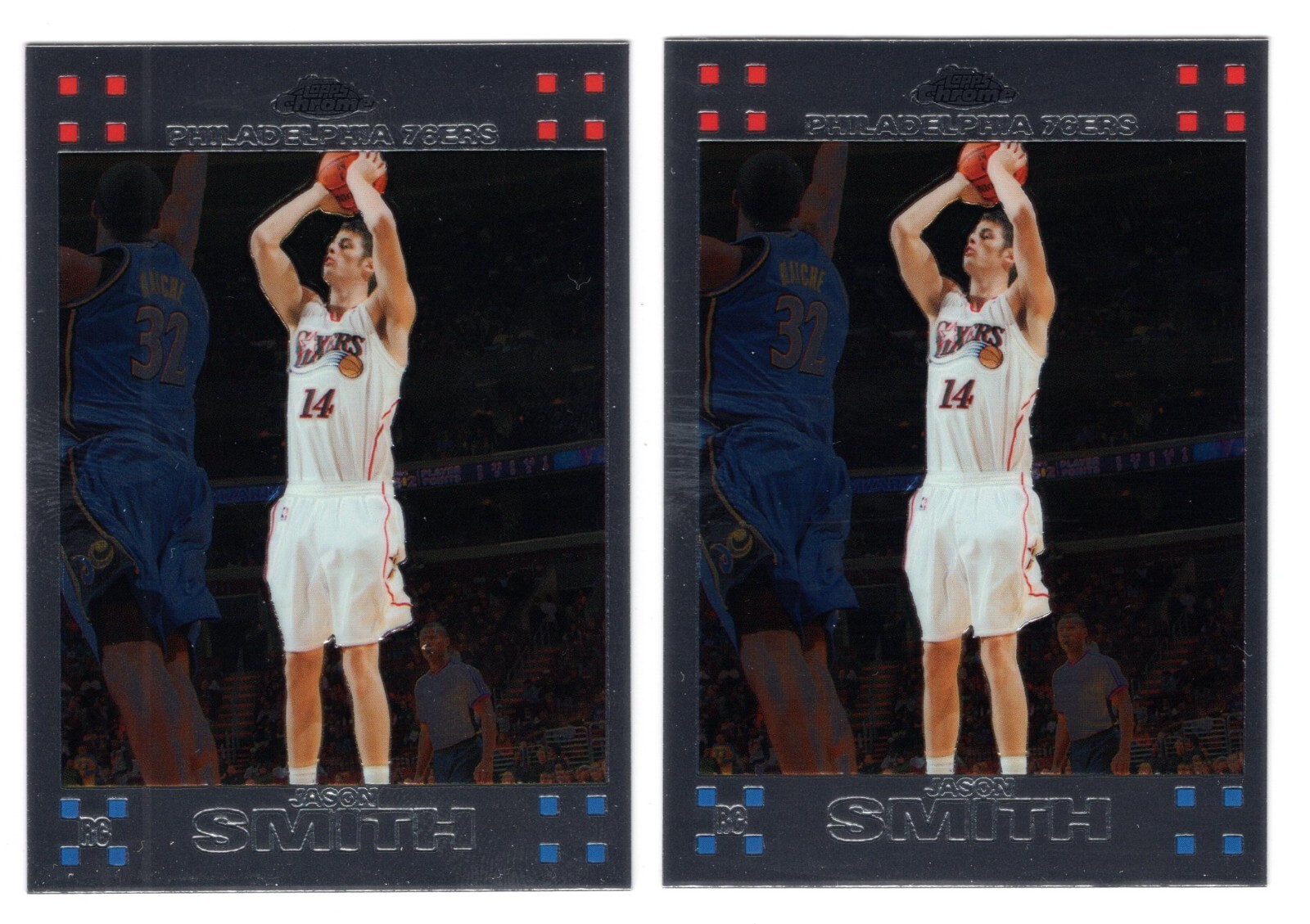 (2) 2007-08 TOPPS CHROME JASON SMITH ROOKIE CARD #153 LOT **NM-MT ...