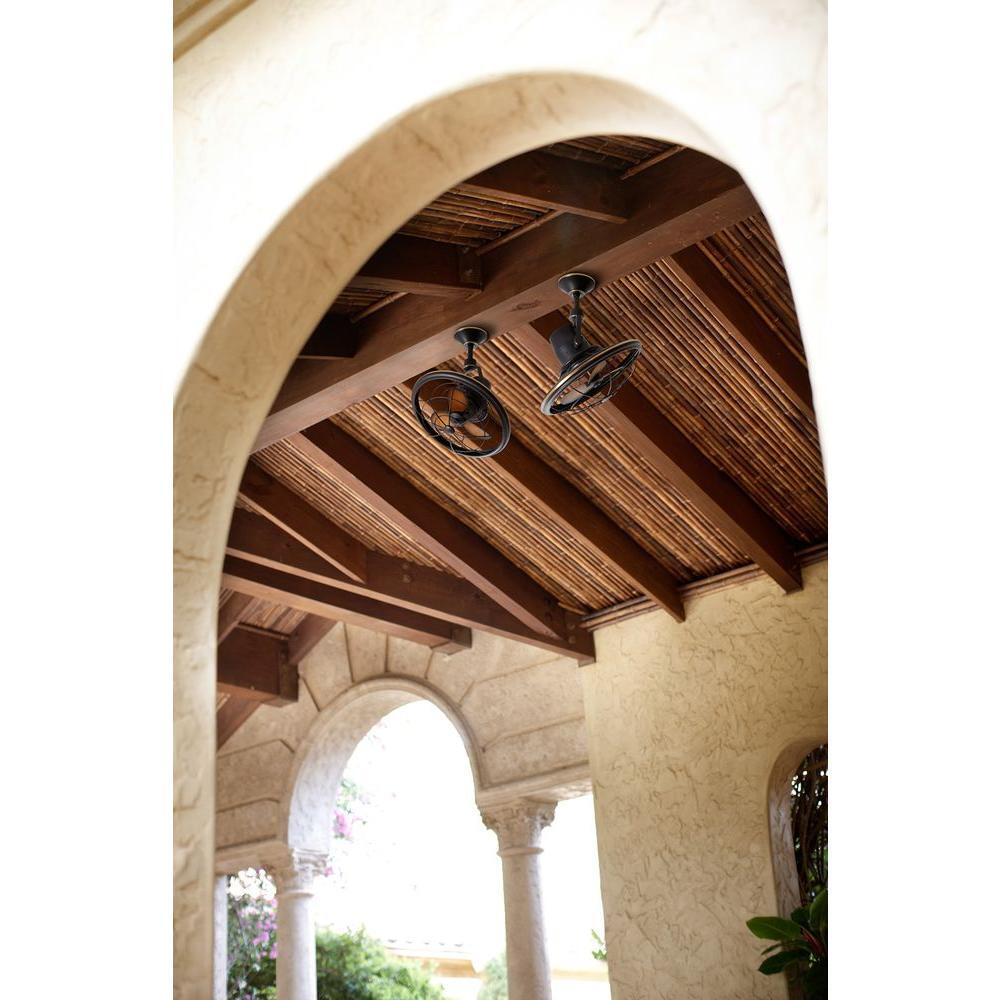 Bentley Ii Outdoor Tarnished Bronze Oscillating Ceiling Fan | Shelly ...