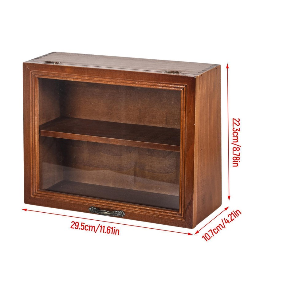 Desktop Storage Cabinet Multipurpose Showcase Shelf for Desk Office ...