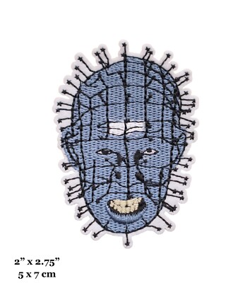Pinhead Character Face Hellraiser Classic Horror Movie Embroidered Iron ...