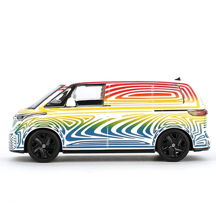 MINI GT VW VOLKSWAGEN ID. BUZZ PROTOTYPE VAN 1/64 DIECAST MODEL RAINBOW ...